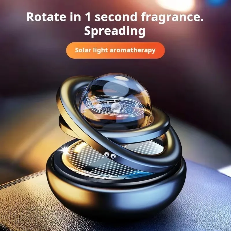 Solar Energy Rotate Car Perfume Aluminium Alloy Interplanetary ...