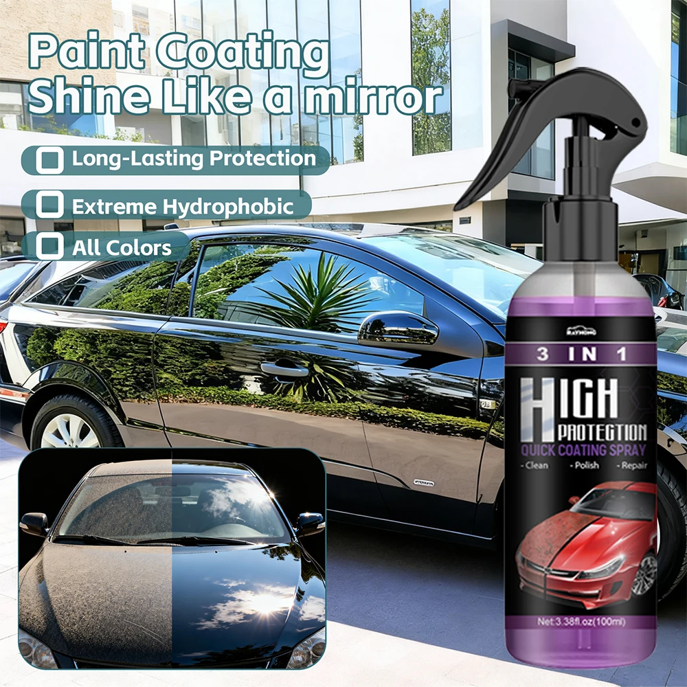 Car Ceramic Quick Coating Spray Nano Hydrophobic Body Polish Paint ...
