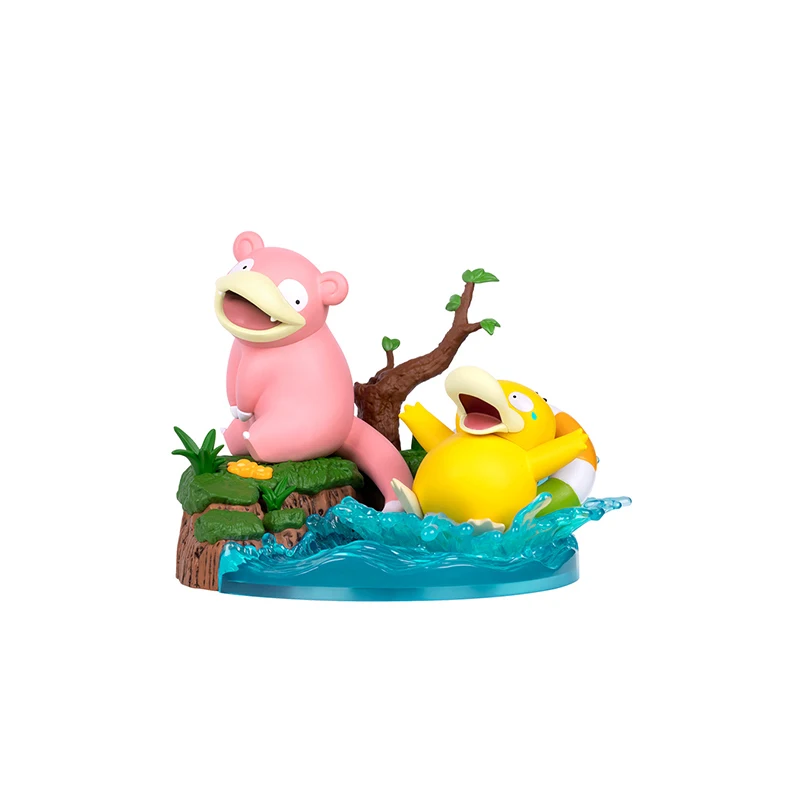 FUNISM Original Pokemon Figures Psyduck and Slowpoke Collection Model ...
