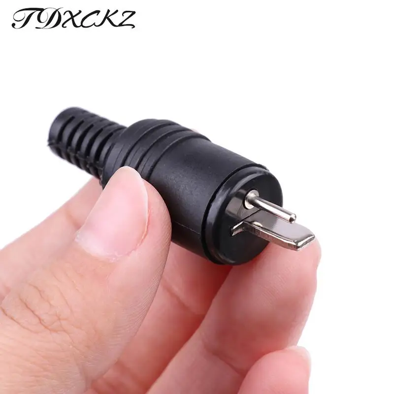 2 Pin DIN Speaker Wire Plug 2P Hifi Loudspeaker Cable Solder Connector ...