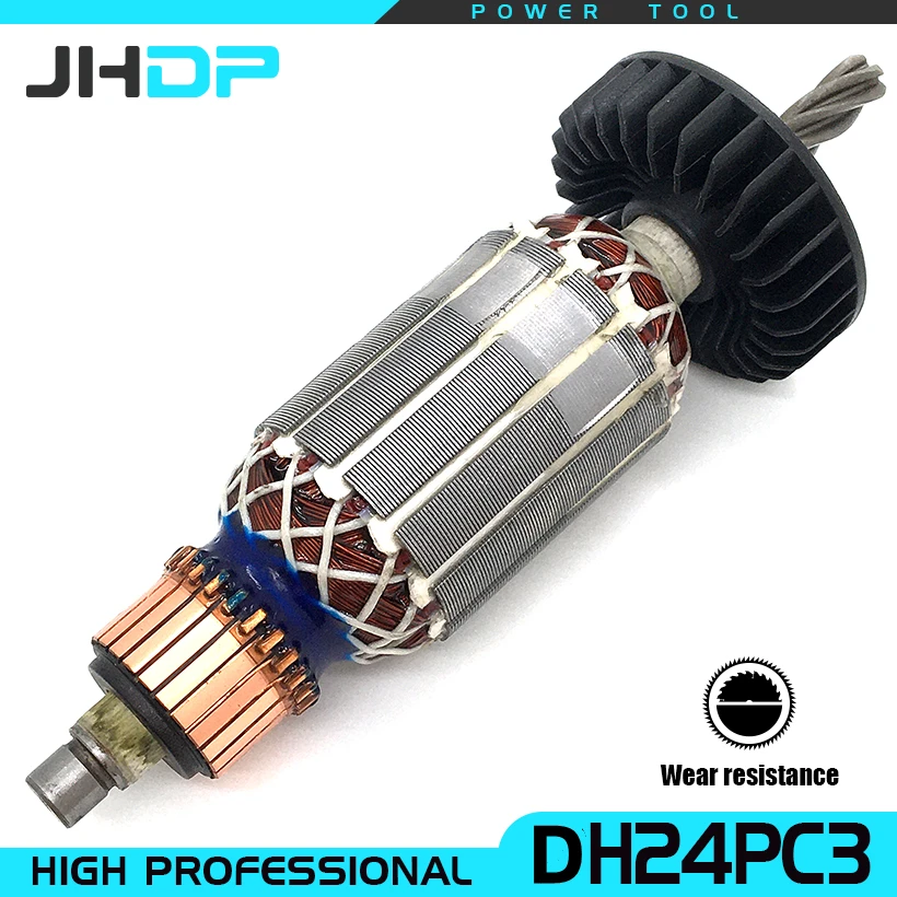 AC220V Armature Rotor Motor Replacement For Hitachi DH24PC3 DH24PB3 Rotary Hammer Spare Parts ...
