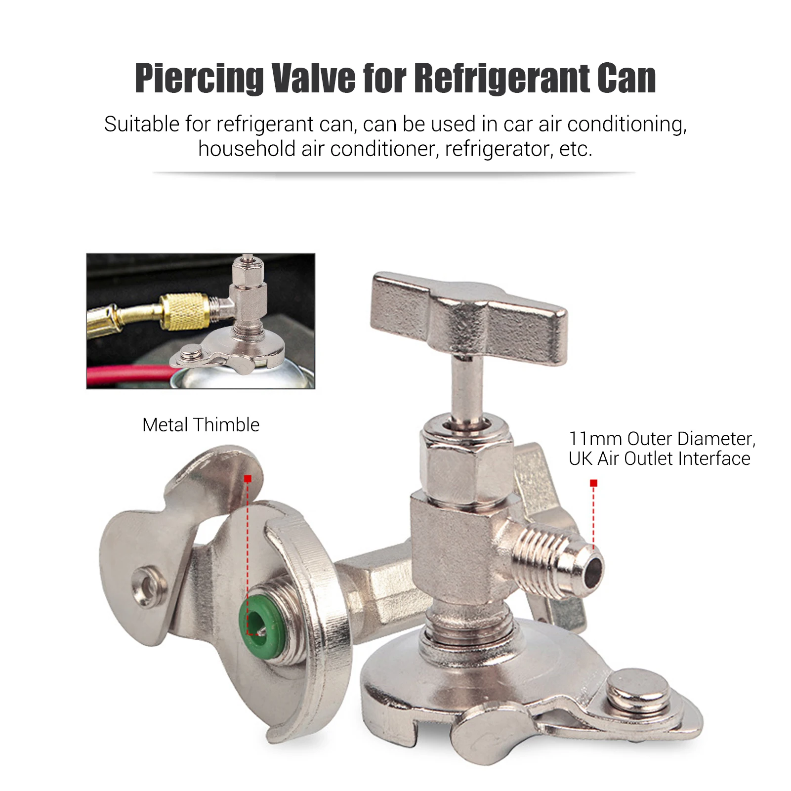 Piercing-Valve-AC-Charge-Valve-Air-Conditioner-Refrigerator-Open-Valve ...