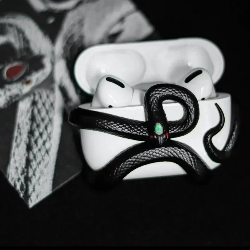 Original-Airpods-Pro-Case-Winding-Snake-Resin-Shell-Cover-Airpods-Pro ...