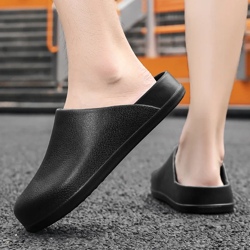 Men-s-Kitchen-Shoes-Outdoor-Garden-Clogs-Casual-Slippers-Hotel-Chef ...