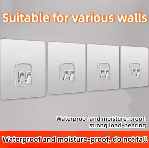 Ganchos-transparentes-adesivos-sem-costura-Casa-acr-lico-forte-auto ...