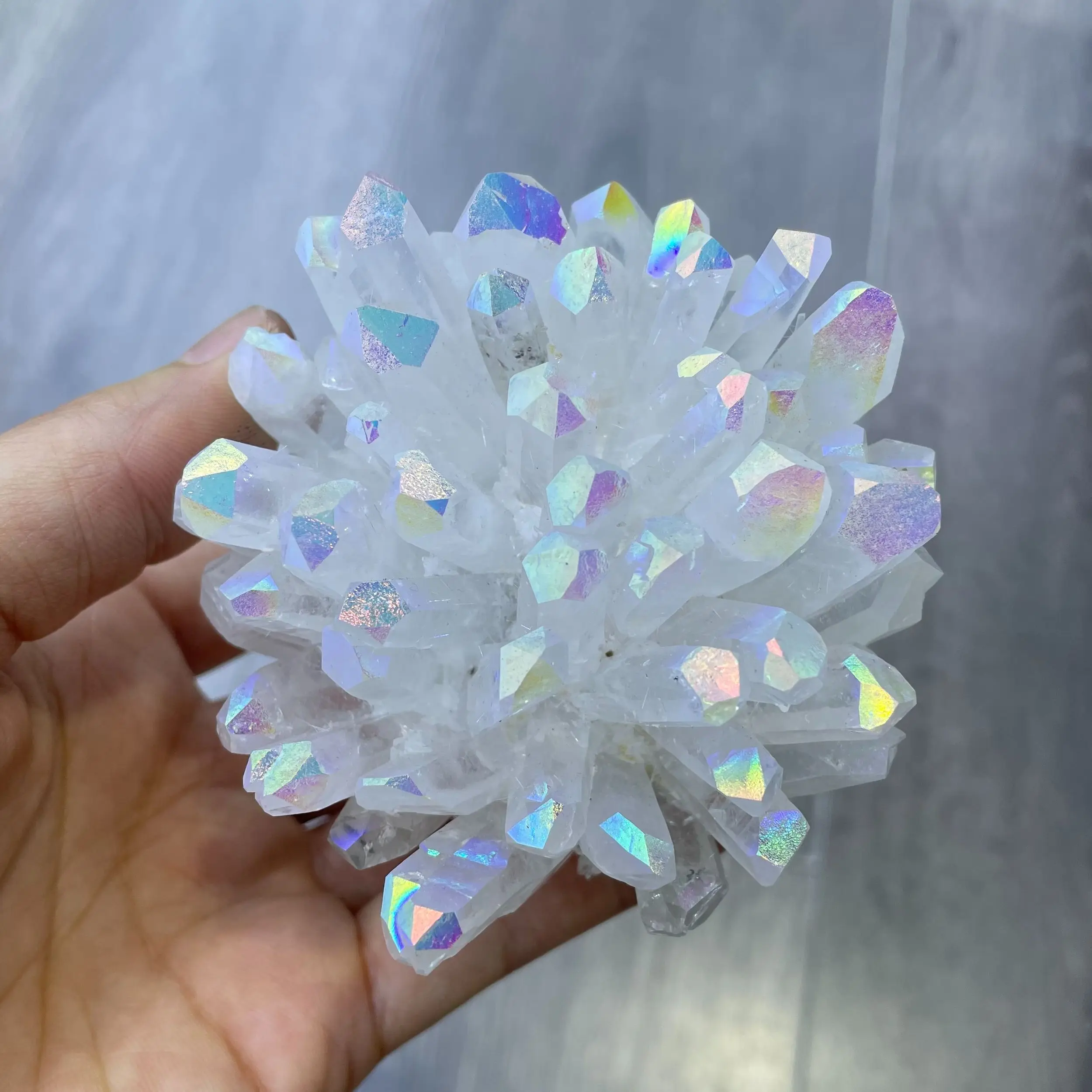 Quartz Electroplated Column | Natural Quartz Cluster | Quartz Healing ...