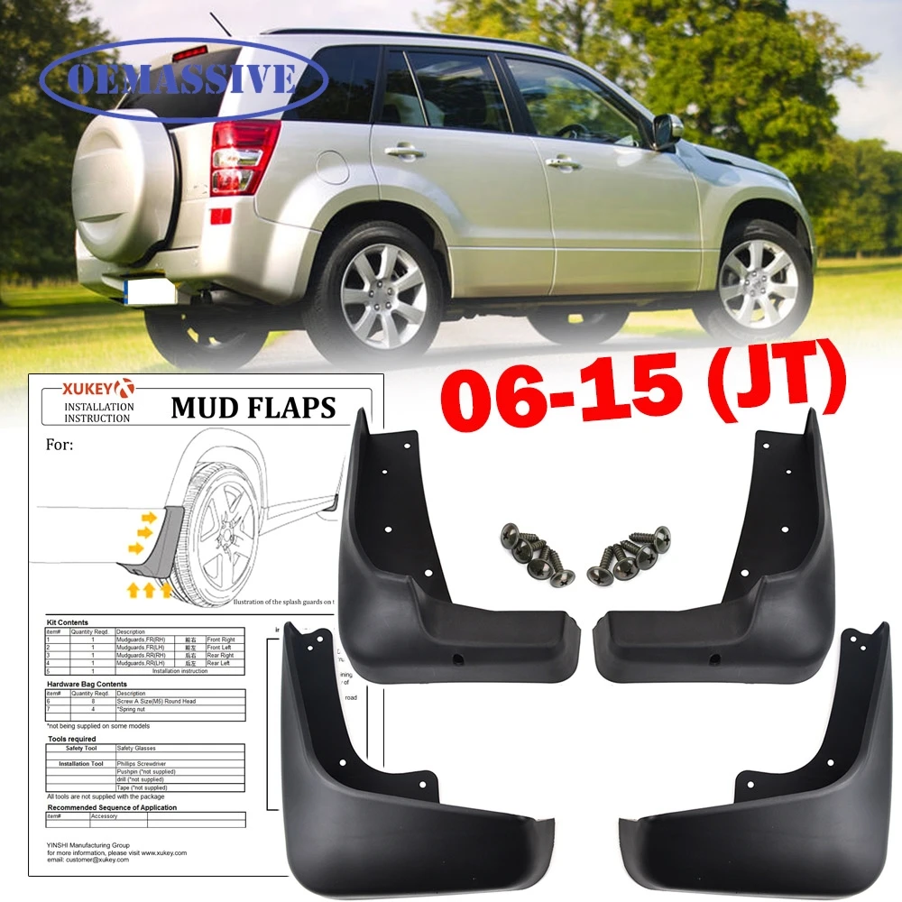 4x-Mud-Flaps-For-Suzuki-Grand-Vitara-Nomade-Escudo-SZ-2006-2015-Splash ...