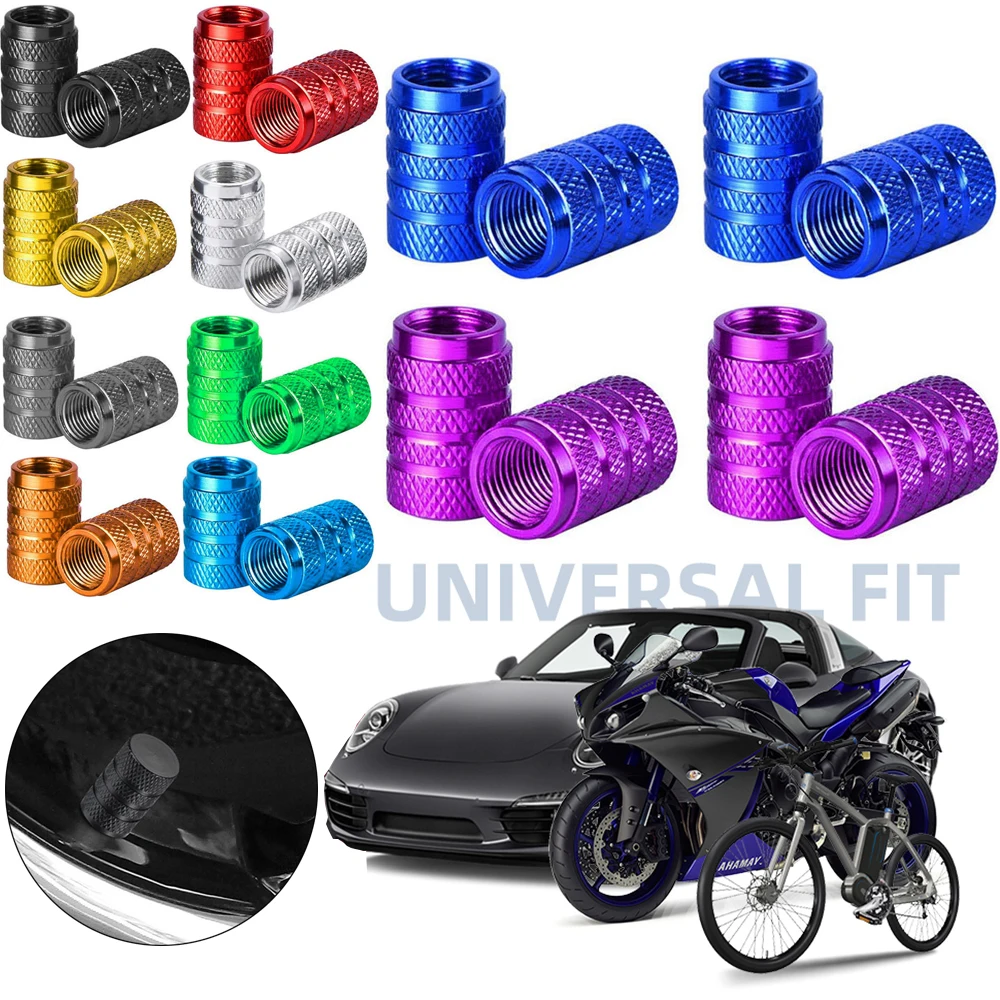 4Pcs-Set-Aluminum-Alloy-Car-Whee-Tire-Valve-Caps-Valve-Stems-Cover-Car ...