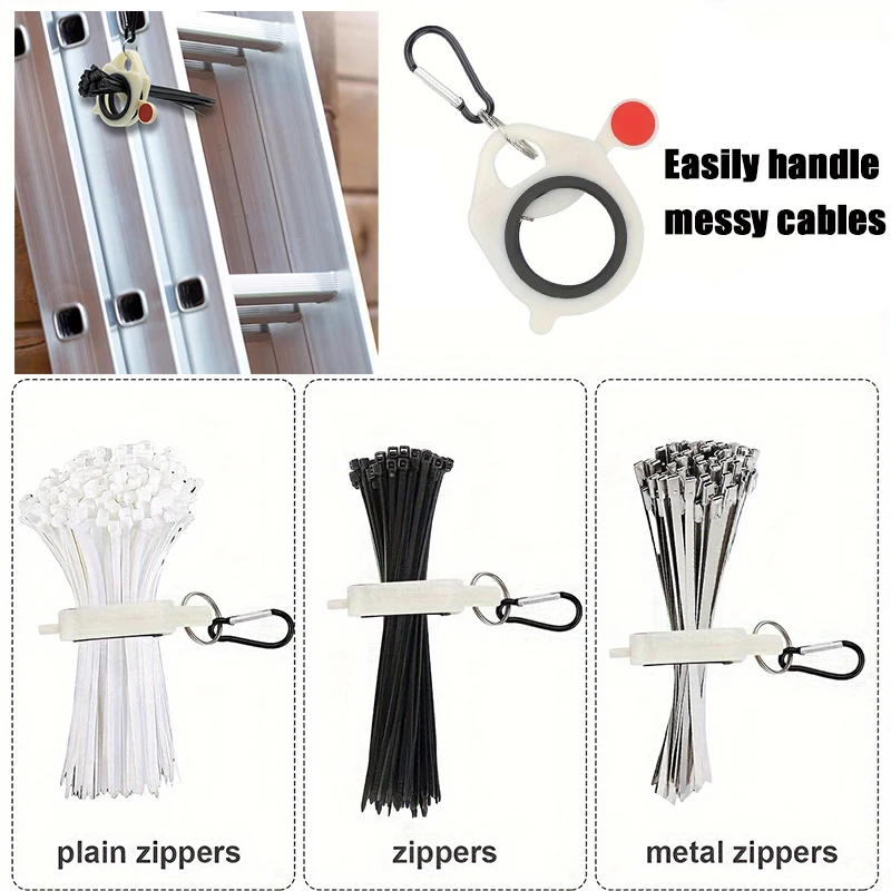 Leve-pl-stico-Cable-Tie-Zip-Tie-Bracket-Saco-De-Armazenamento-De-La-o ...