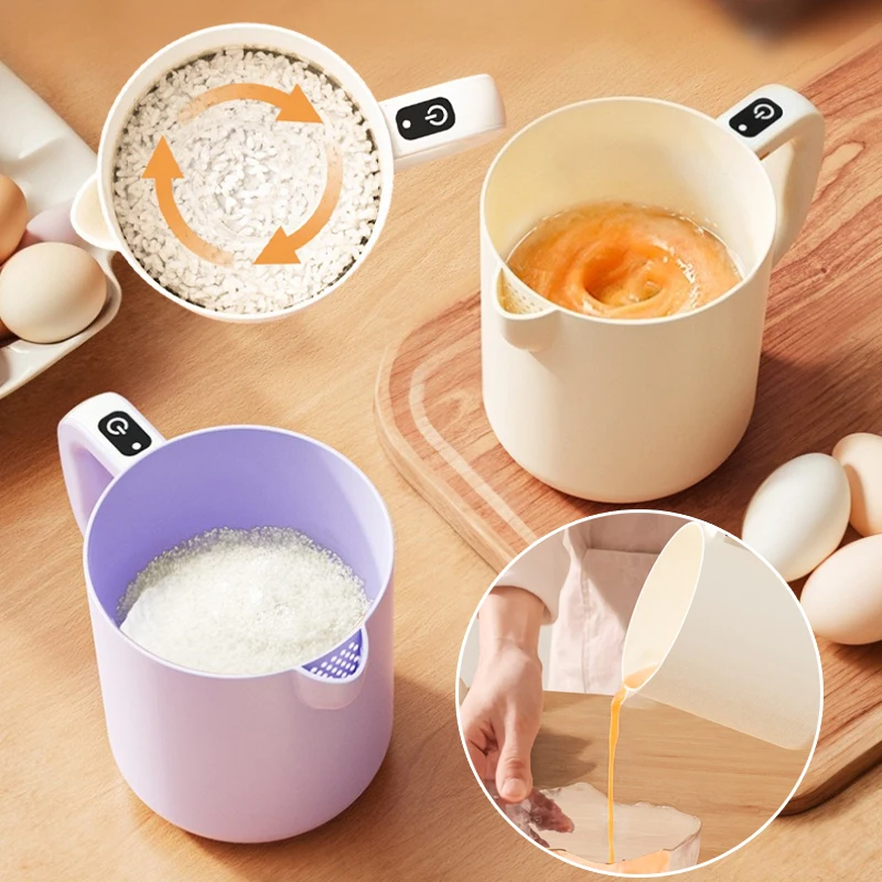 Electric Automatic Stirring Cup 2 in 1 Rechargeable Egg Stiring Mugs ...