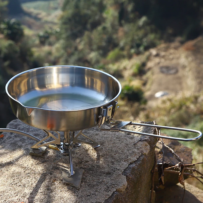 Fire Maple Camping Cookware Frying Pan Stainless Steel Tri-ply ...