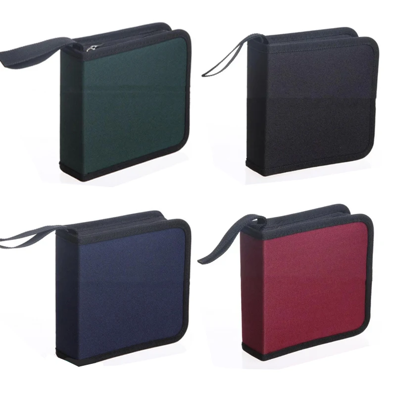 1pc Portable CD/DVD Zipper Storage Case - Holds 40 Discs, Travel ...
