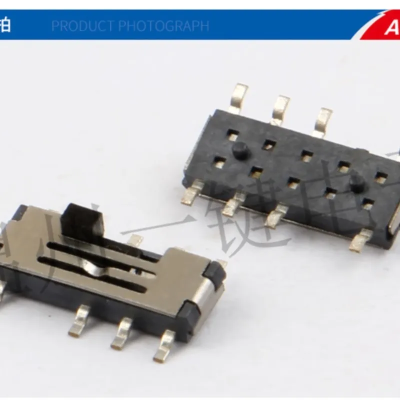 3-Position-8-Pin-2P2T-DPDT-Vertical-Miniature-SMD-SMT-Slide-Power ...