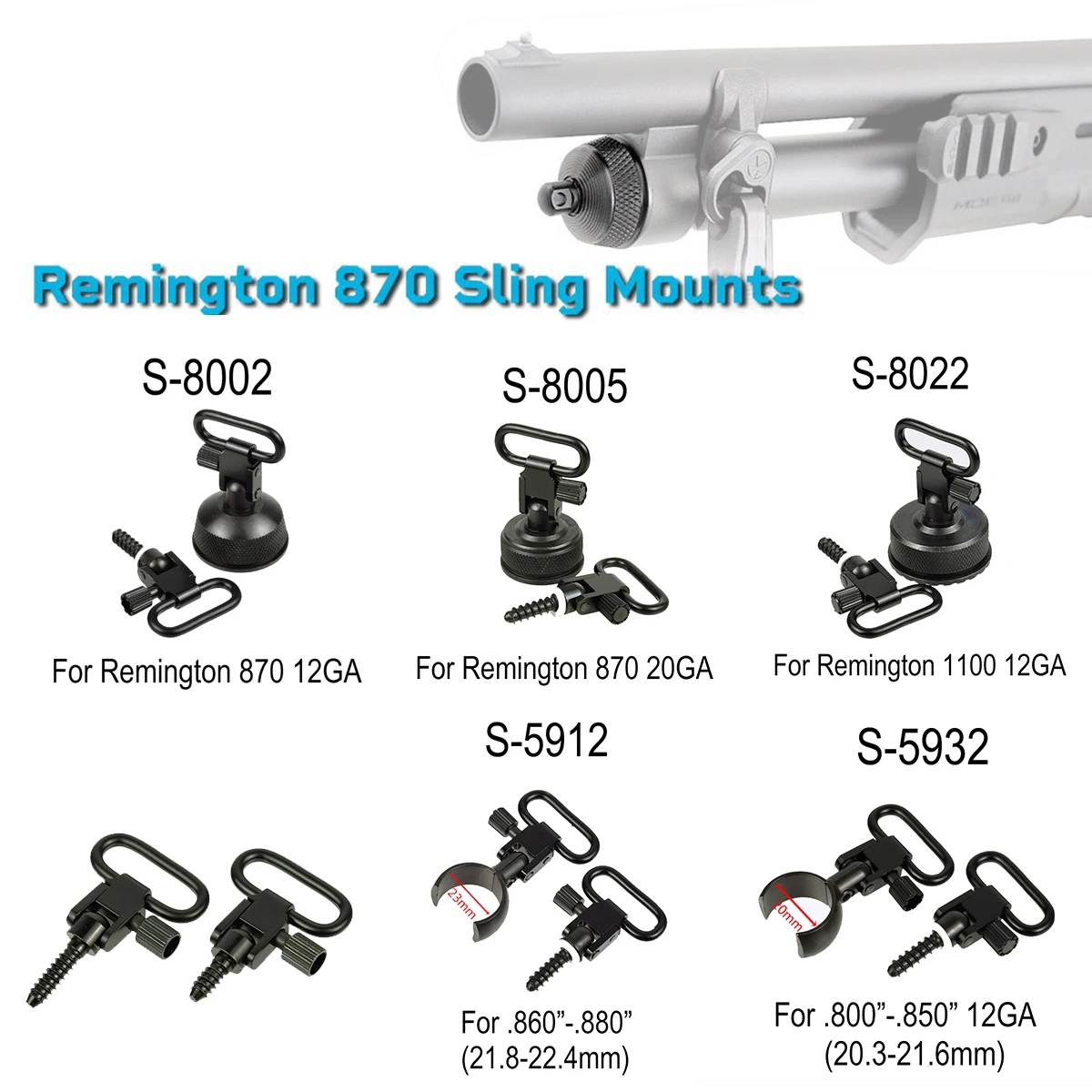 Sling-Bracket-Mounting-Kit-Remington-870-1100-Express-12GA-20GA-Cover ...