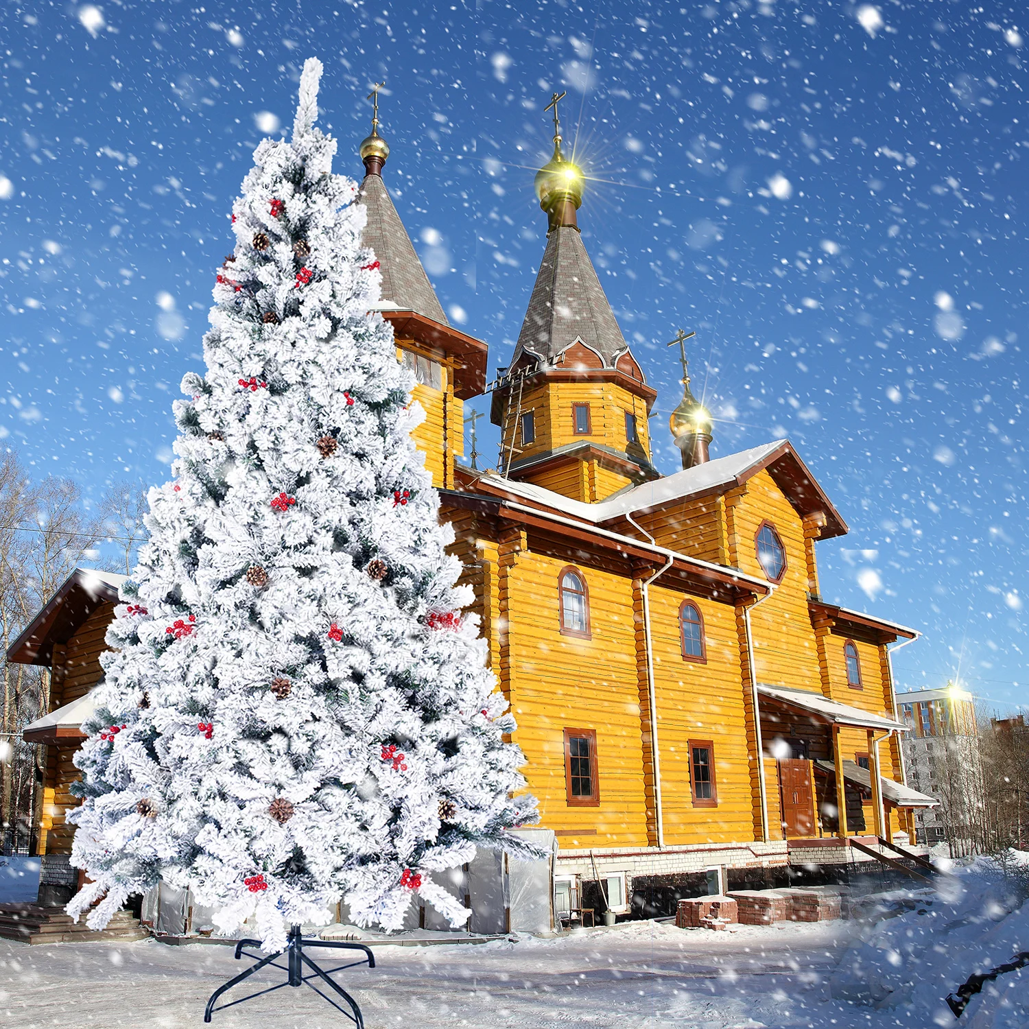 U-S-warehouse-Stocked-Premium-Snow-Flocked-Christmas-Tree-Artificial ...
