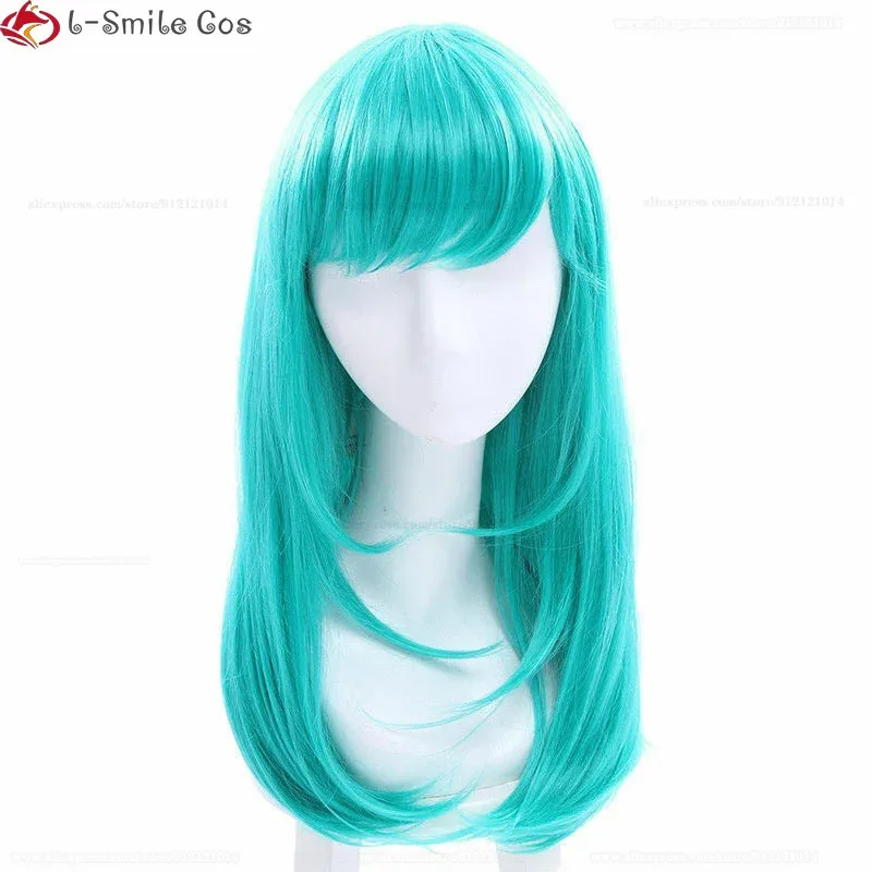 2025 Anime Dragonball Cosplay Bulma Buruma peluca 55 cm de largo verde ...