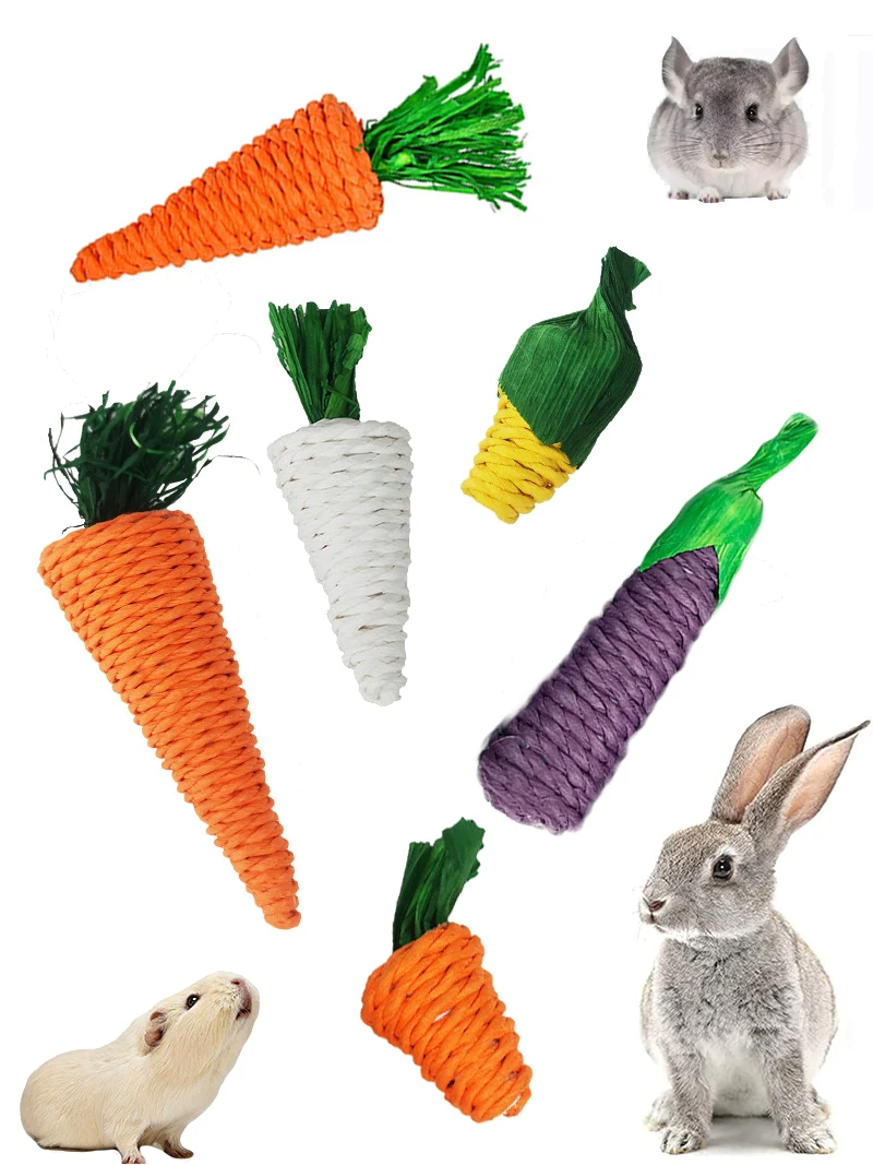 Rabbit-Chew-Toy-Small-Animal-Chew-Treat-100-Natural-Material-Handmade ...