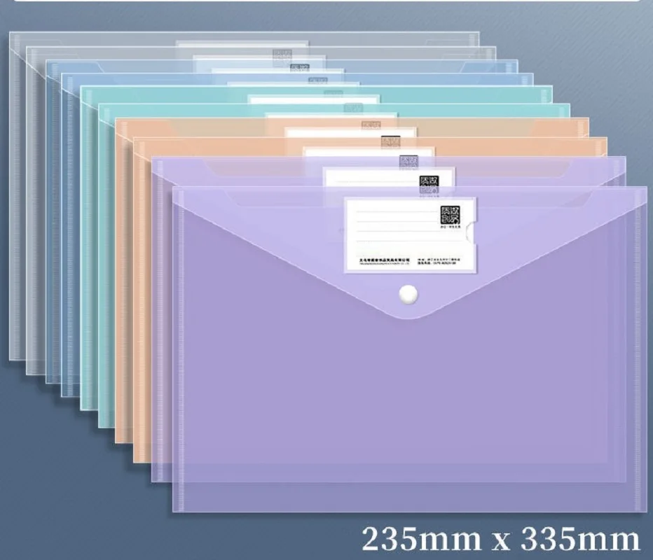 Transparente-Plastic-File-Folders-imperme-vel-File-Bag-arquivamento ...