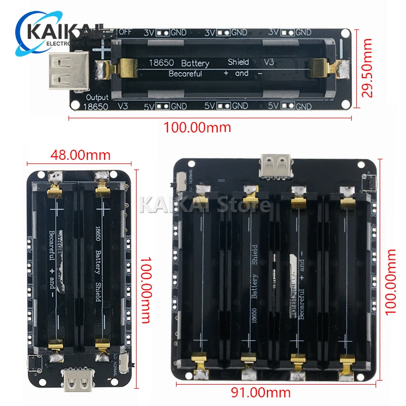 Two-Voltage-18650-Lithium-Battery-Shield-V8-Mobile-Power-Expansion ...