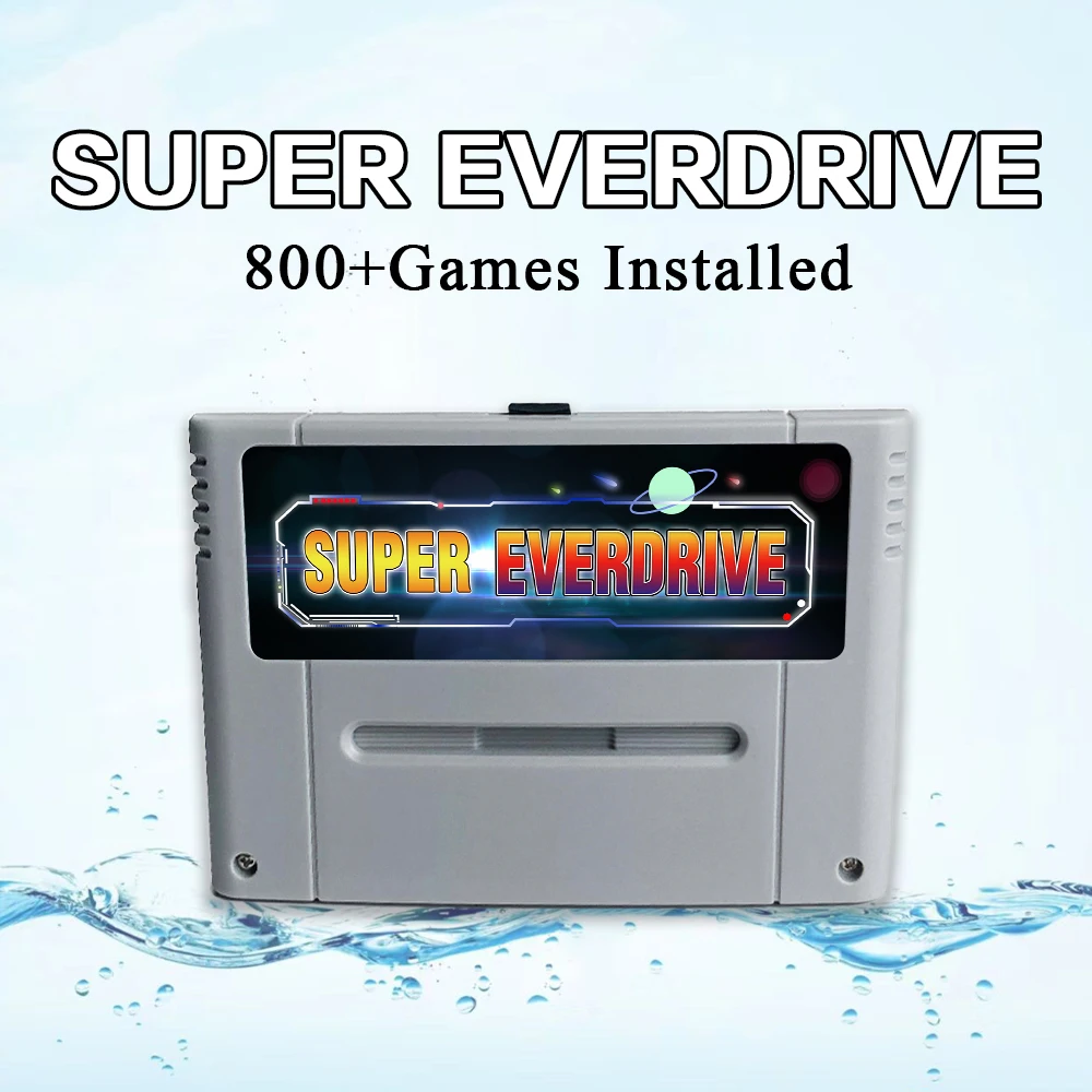 DIY-800-in-1-Super-Everdrive-Game-Card-For-SNES-16-Bit-Game-Cartridge ...