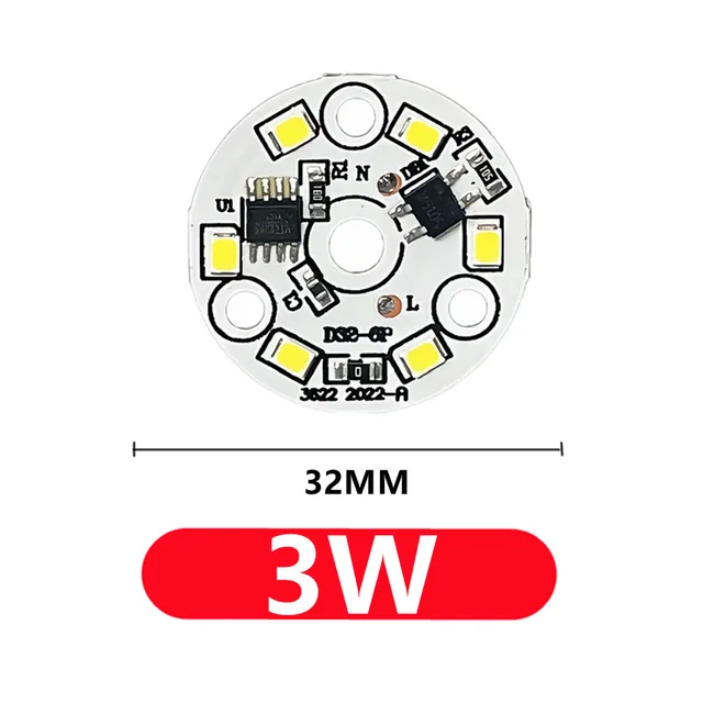 LED 칩, 3W 5W 7W 9W 12W 15W 18W SMD 2835 라운드 라이트 비즈 AC 220V-240V Led 다운라이트 칩 스포트라이트 LED