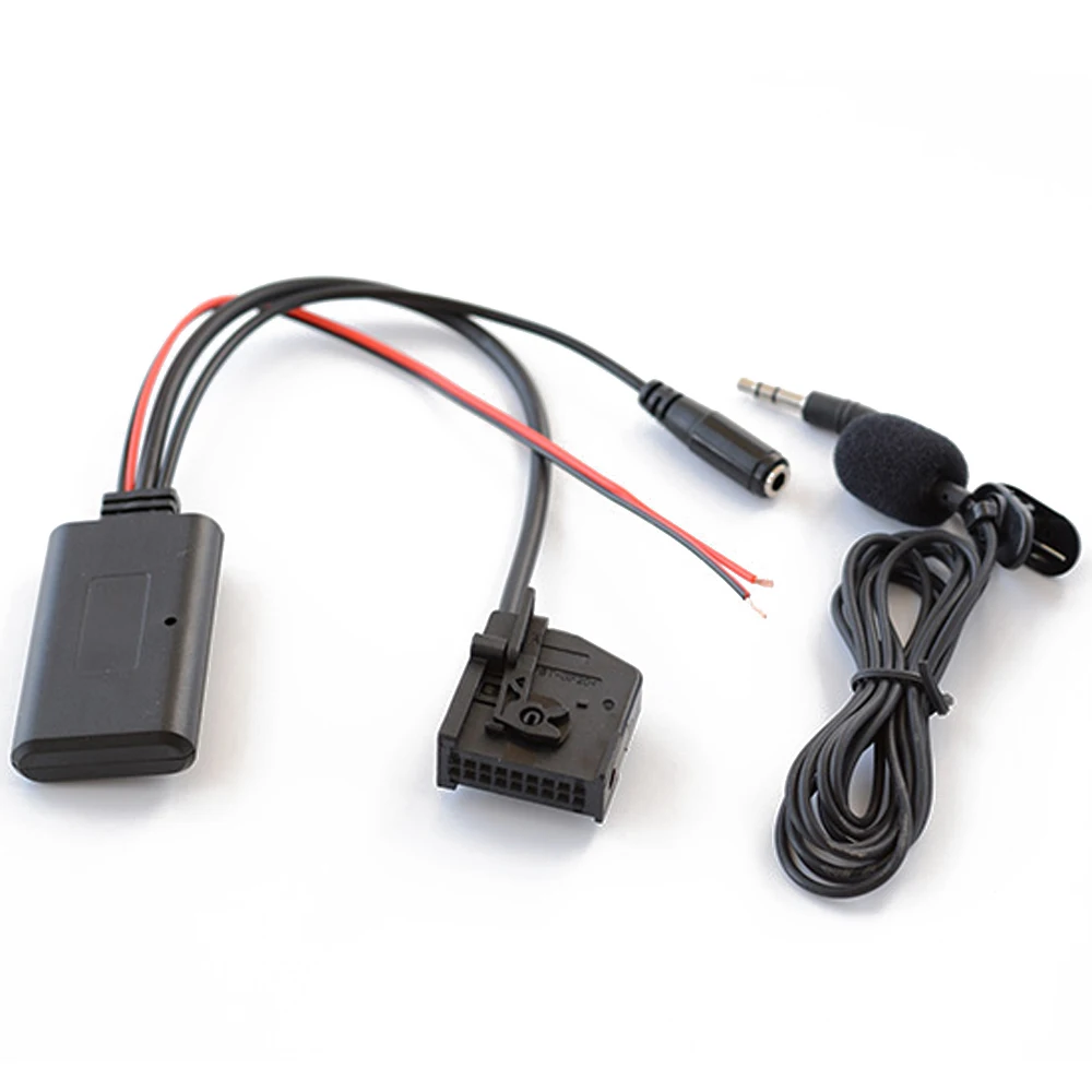 1XCar Aux Audio Cable Bluetooth Audio Microphone adapter 18 Pin For ...