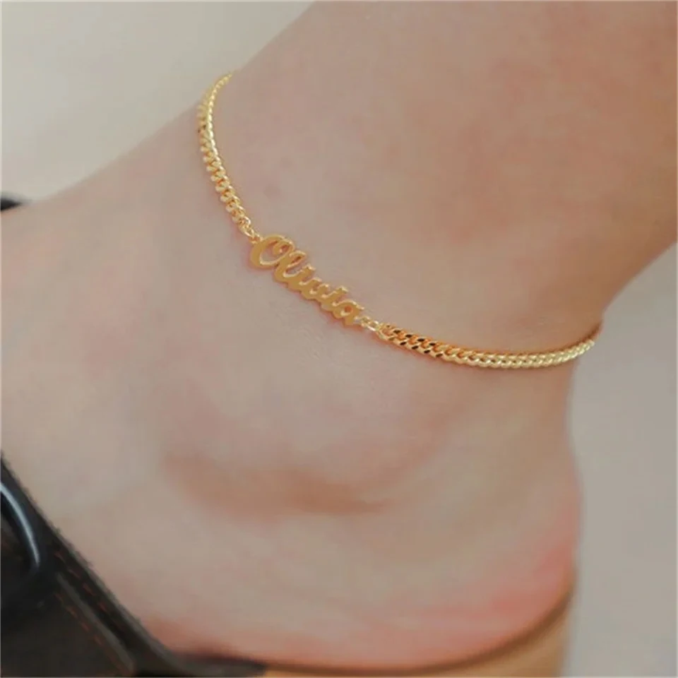 Customized-Name-Personalized-Feet-Chain-for-Women-and-Men-Fashion ...