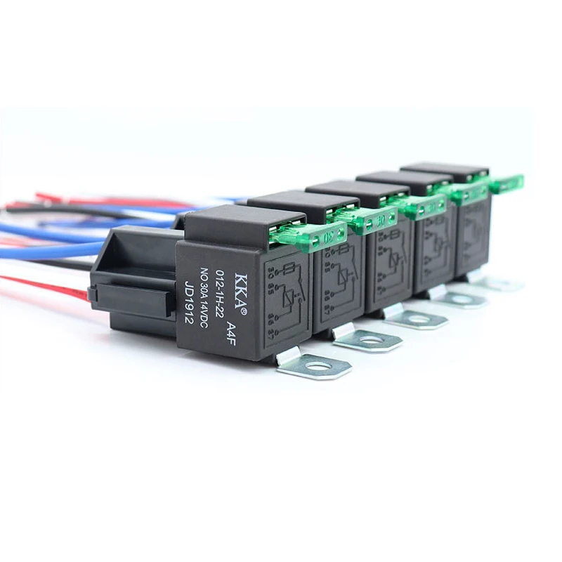 5pcs-Safety-Plate-Relay-Waterproof-Automotive-Relay-with-Wiring-Harness ...