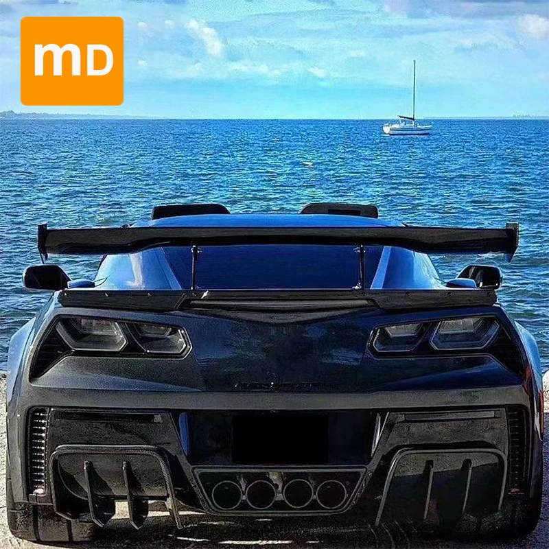 Carbon-Fiber-APR-Type-Rear-Spoiler-Wing-For-2014-Chevrolet-Corvette-C7 ...