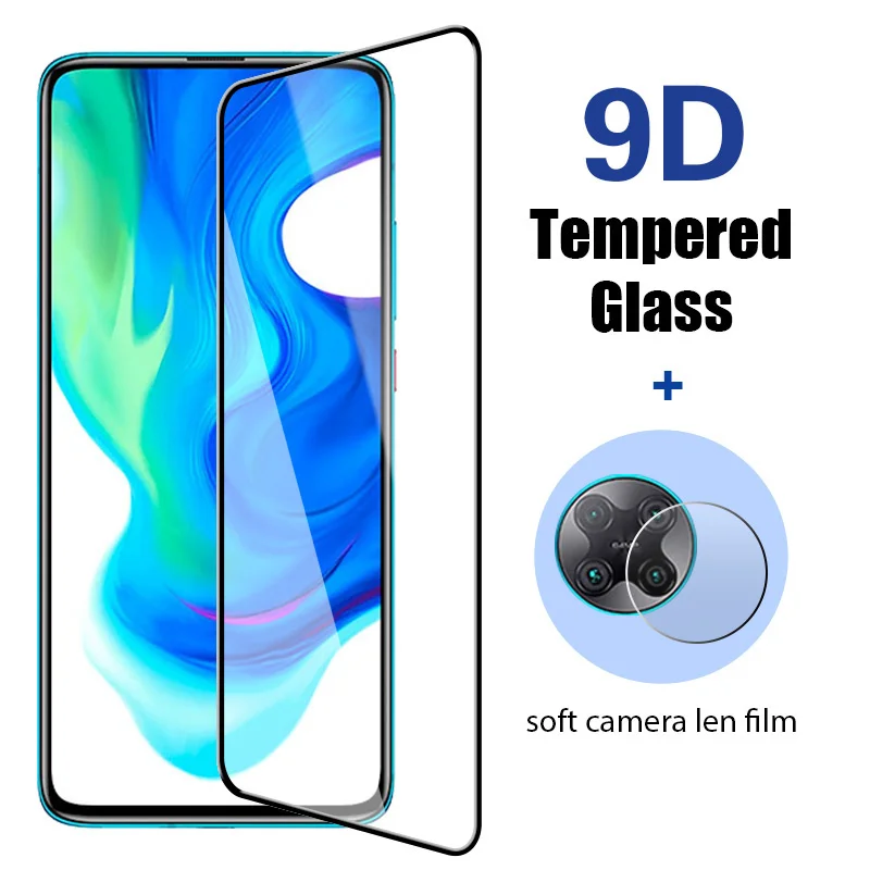 2IN1-Full-Cover-Lens-Tempered-Glass-for-Xiaomi-Mi-A3-11T-10T-Pro-10-11 ...