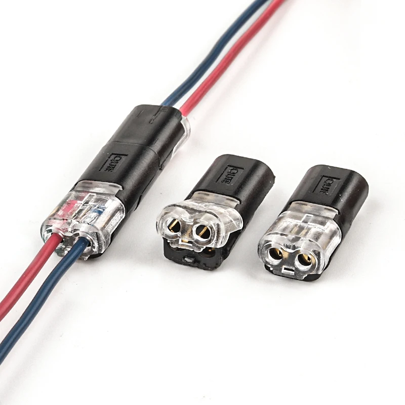 Conector-de-fio-plug-vel-2Pin-Quick-Splice-Cabo-El-trico-Terminais ...