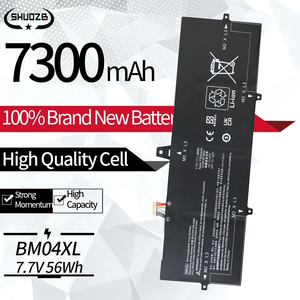 New BM04XL Laptop Battery For HP EliteBook x360 1030 G3 G4 Series ...