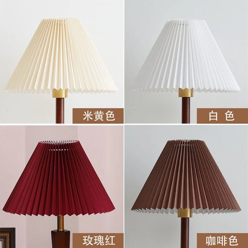 Pleated Lampshade Light Cover Japanese Style Fabric Table Lamp Ceiling ...