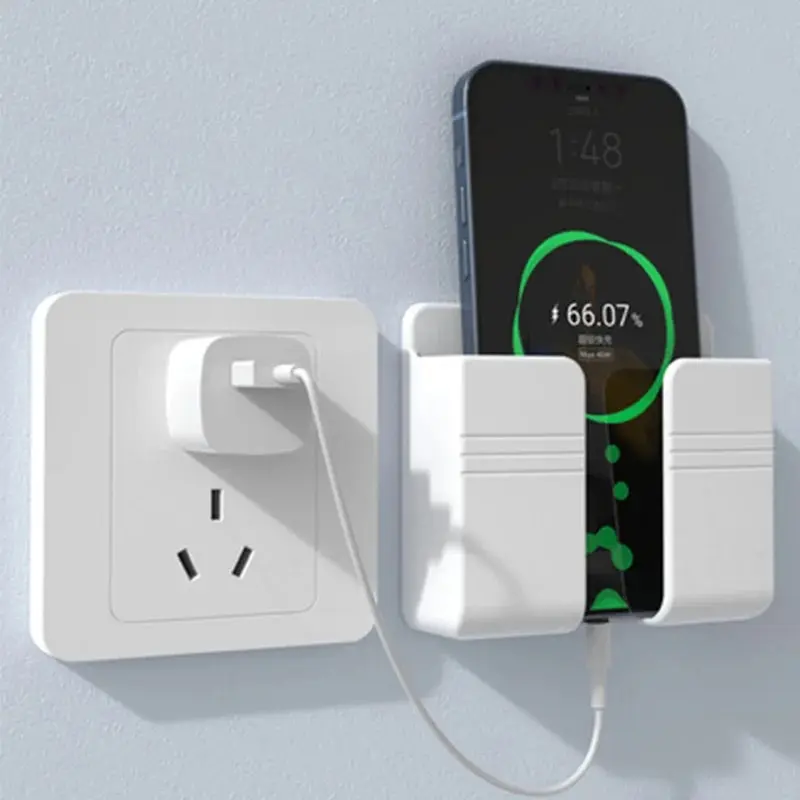 Mobile-Phone-Holder-Remote-Control-Storage-Box-Punch-Free-Bedroom ...