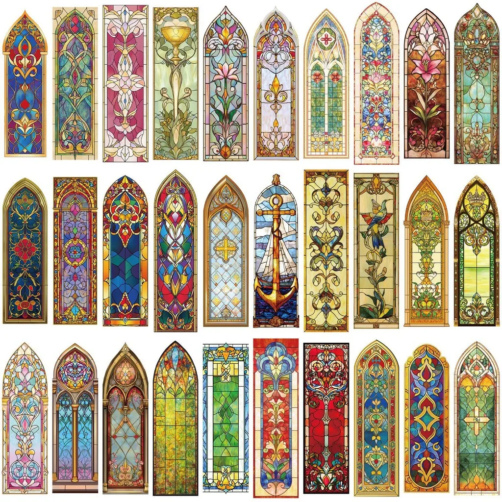 Baroque Church Bookmarks 30PCS INS Literary Creative Materials Paper ...