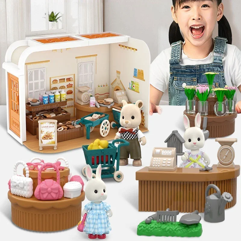 Dollhouse-Miniature-Furniture-Set-Living-Room-Bedroom-Bathroom-Doll ...