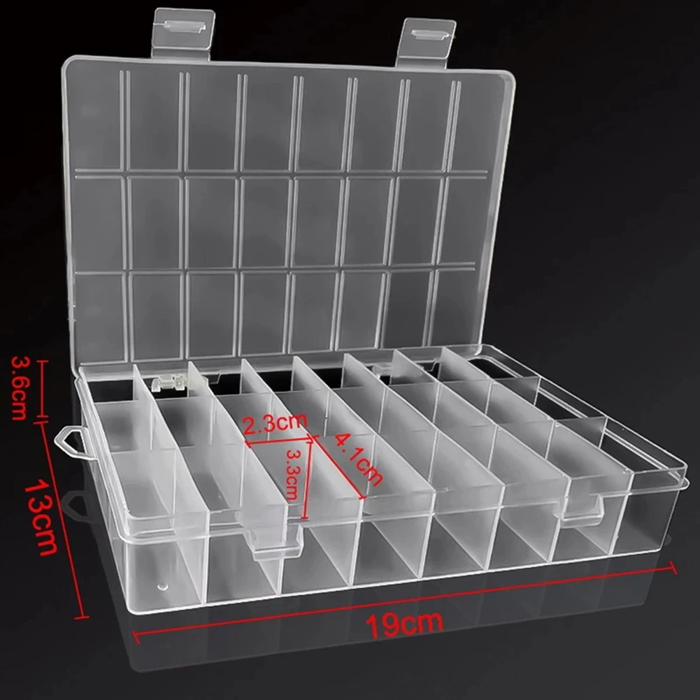 Screw Compartment Storage Box | Storage Containers Screws - 24 Grids ...