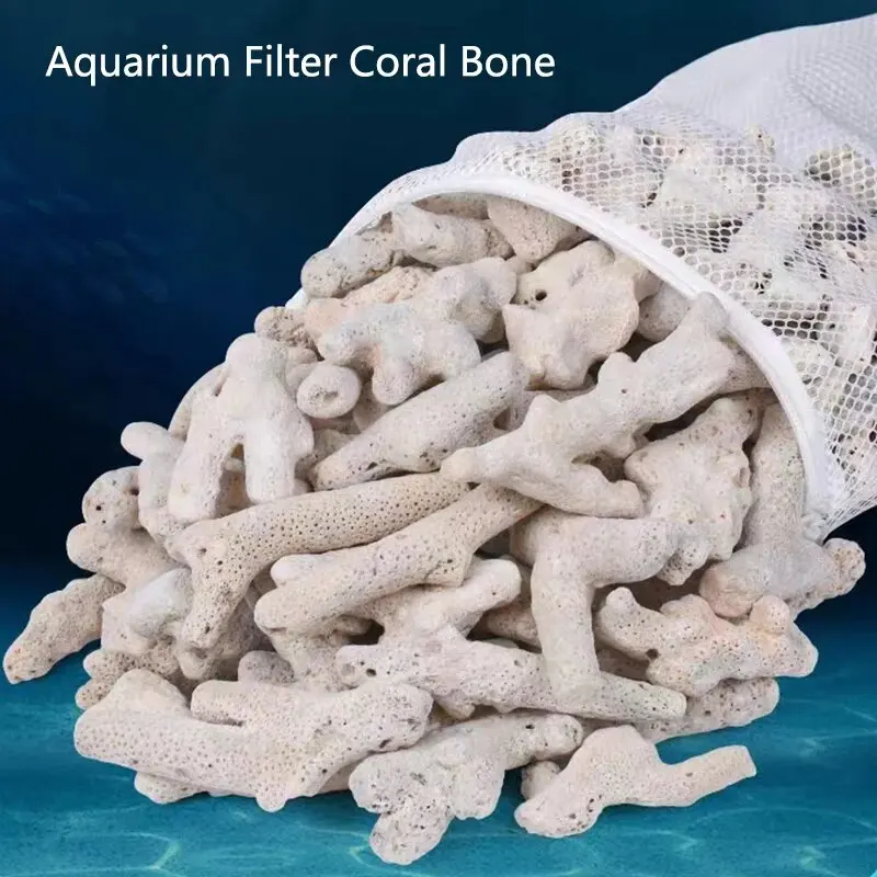 250-500g-Natural-Coral-Bone-Aquarium-Biochemical-Ball-Filter-Media ...