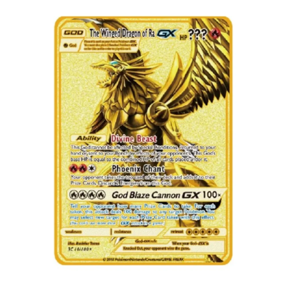 10000HP Arceus Vmax DIY Golden Cards in English Iron Metal Pokmo ...