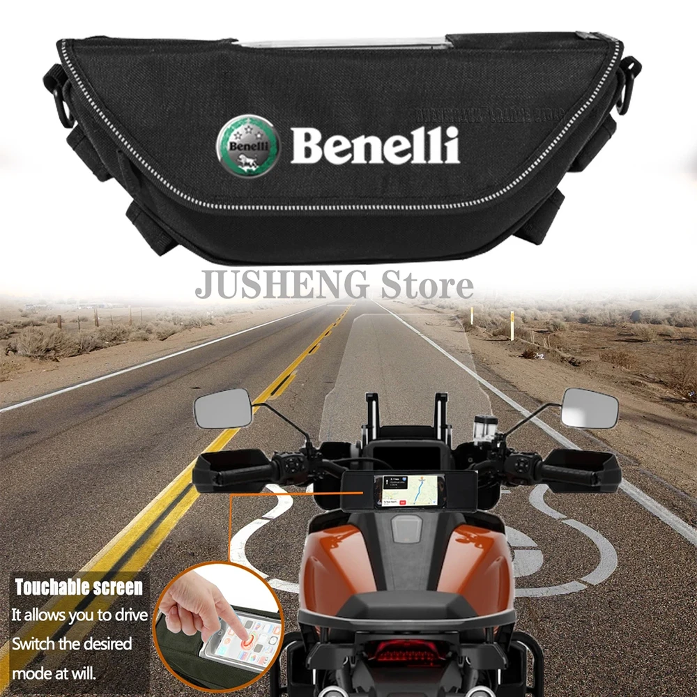 Waterproof handlebar travel navigation bag For Benelli TRK 502 X TNT ...