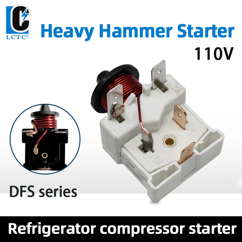 110V Refrigerator Compressor Starter Relay (Danfoss Short Relay ...