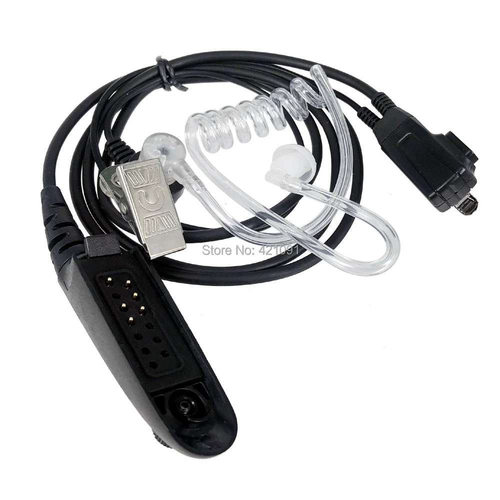 Motorola Air Acoustic Tube Earpiece Headset Mic For Motorola Gp328 ...