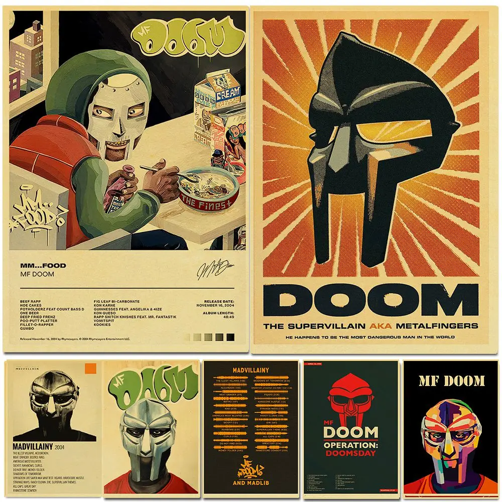 MF-Doom-Madlib-Poster-Retro-Poster-Painting-Hip-Hop-Rap-Music-Album ...