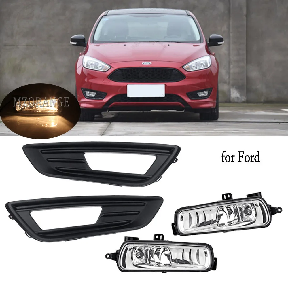 Fog-Lights-for-Ford-Focus-2015-2016-2017-2018-Fog-Lamps-Cover-Grille ...
