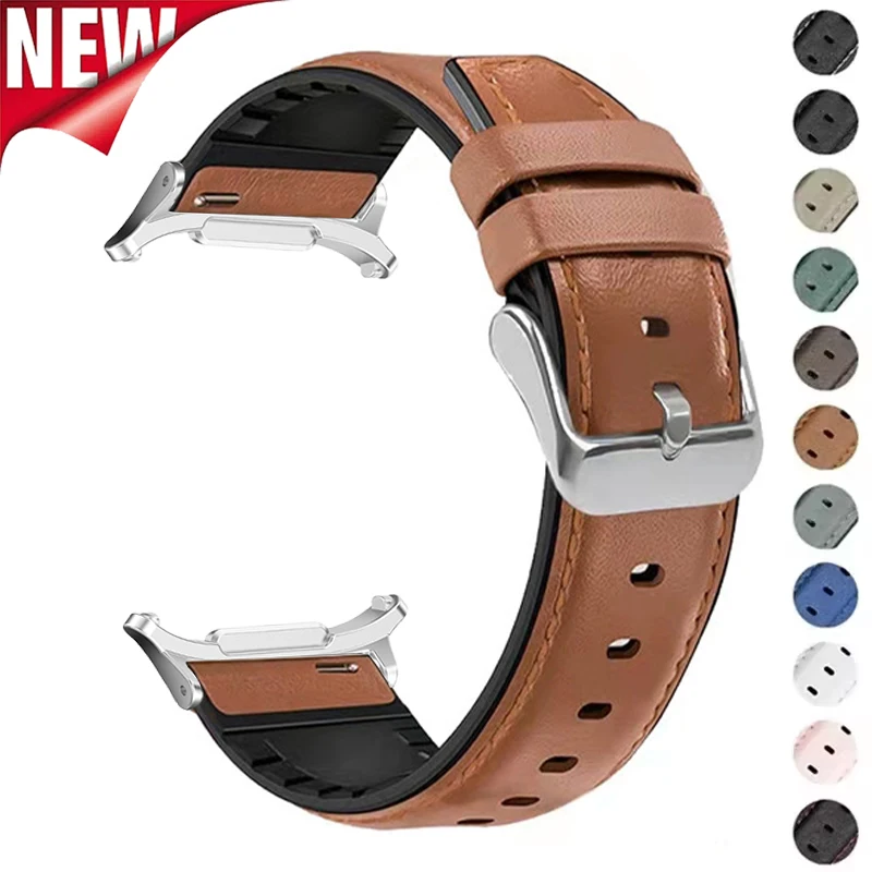 Business-Leather-Strap-for-Samsung-Galaxy-Watch-7-Ultra-47mm-No-Gaps ...