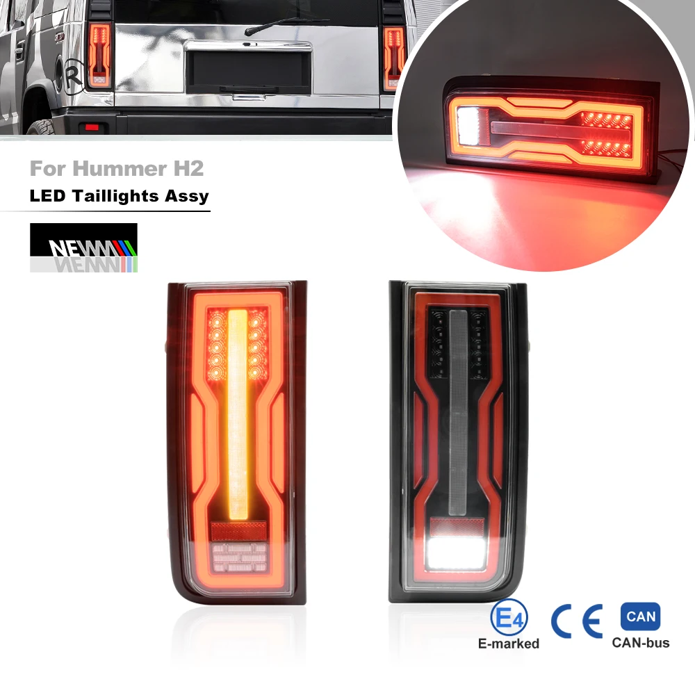 EV-Style-Led-Rear-Bumper-Taillights-Assy-Kit-For-Hummer-H2-SUV-2003 ...