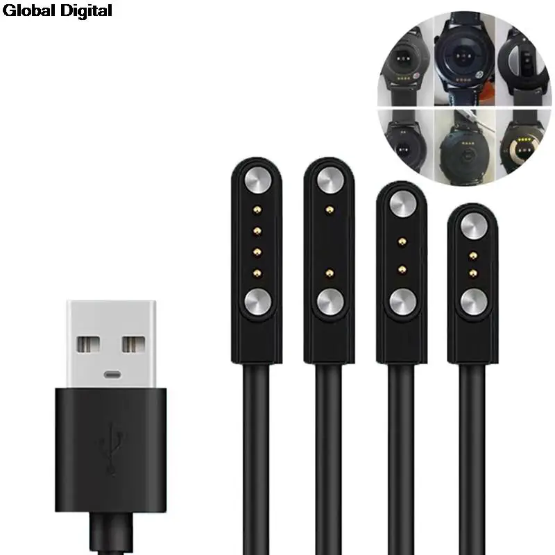 Universal-Smart-Watch-Charger-Cord-Magnetic-Charging-Cable-2-Pin-4-Pin ...