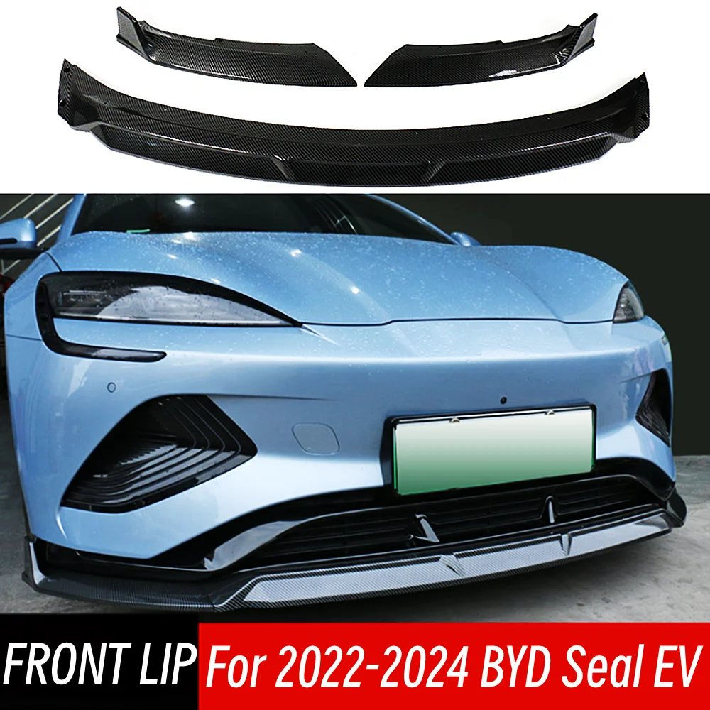 For-BYD-Seal-EV-2022-2024-Bodykit-Car-Front-Bumper-Splitter-Lip-Chin ...