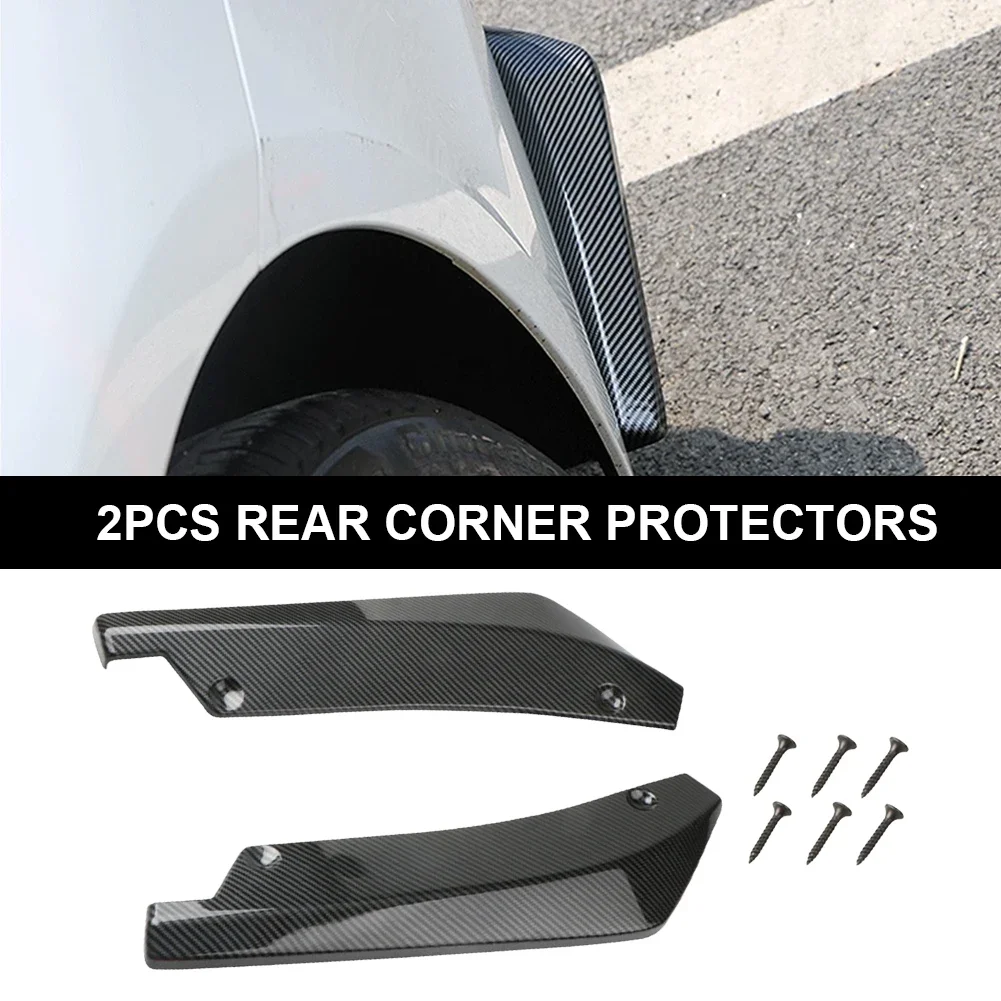 Car-Front-Rear-Bumper-Strip-Lip-Spoiler-Diffuser-Splitter-Scratch-Protector-Carbon-Fiber ...