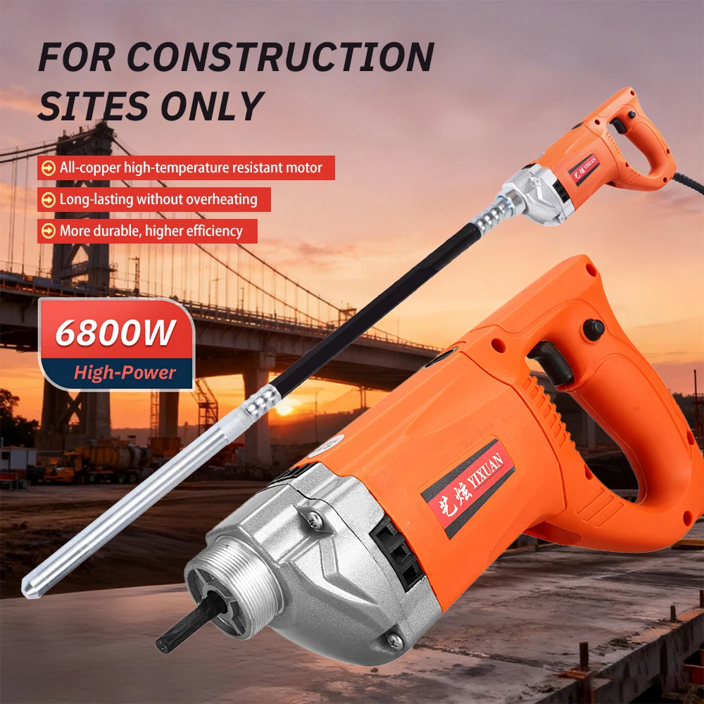 Electric Construction Concrete Vibrator Portable Concrete Vibrating ...